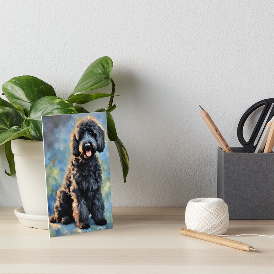 "Black Labradoodle Doodle Dog" Poster for Sale by cockapoodled | Redbubble