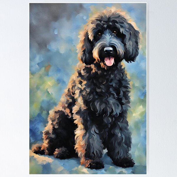 "Black Labradoodle Doodle Dog" Poster for Sale by cockapoodled | Redbubble