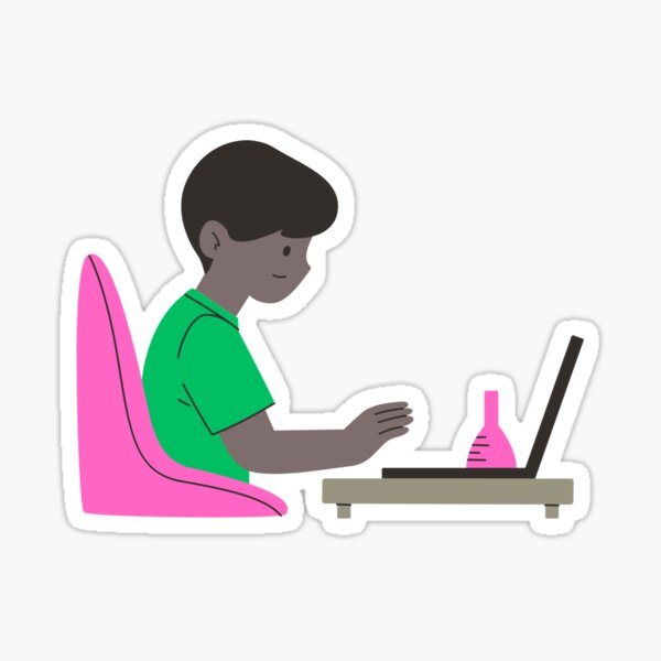 "Boy testing Hypothesis" Sticker by RealArtMedia | Redbubble