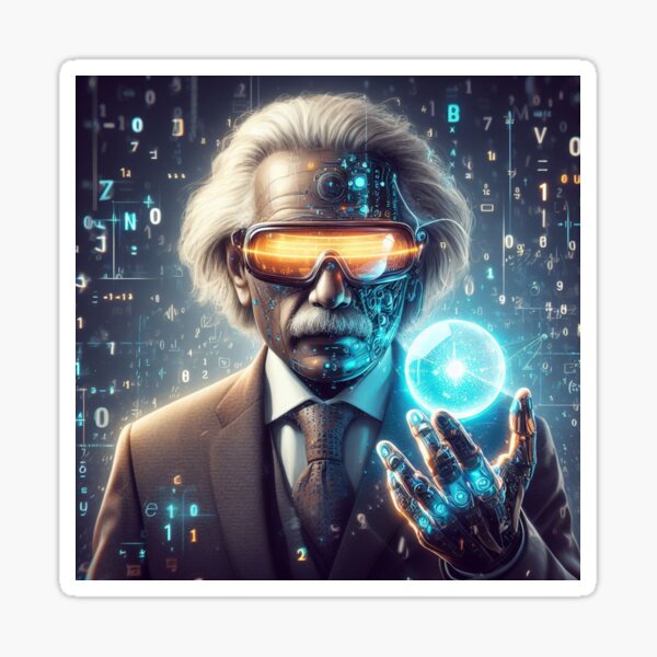 "Albert Einstein" Sticker for Sale by sevenmountains | Redbubble