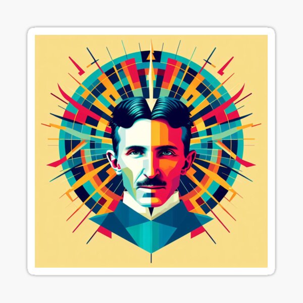 "Nikola Tesla" Sticker for Sale by sevenmountains | Redbubble
