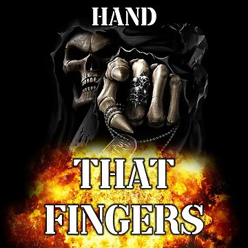 "dont bite the hand that fingers you edgy skeleton meme" Sticker for ...