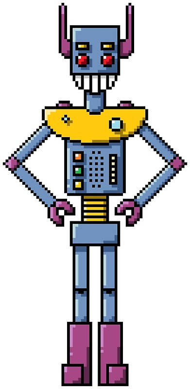"Pixel Robot 117" by Vampireslug | Redbubble