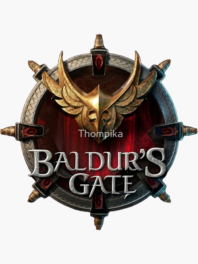 "Baldur's Gate 3 logo" Sticker for Sale by Thompika | Redbubble