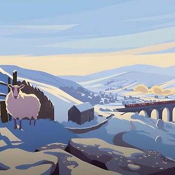 "All Creatures Great & Small Winter Theme Image Sheep" Sticker for Sale ...