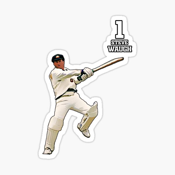 "Steve Waugh - Australian Cricket Player - T20 Batsman" Sticker for ...