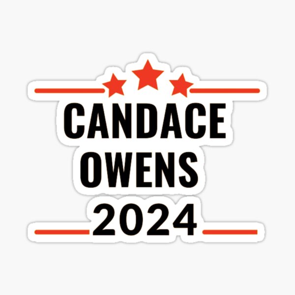 "Candace Owens 2024 " Sticker for Sale by Trialloja | Redbubble
