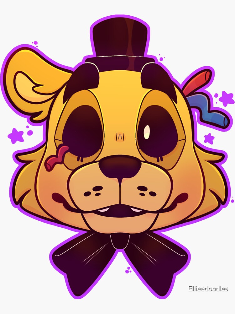 "Five nights at freddys golden freddy" Sticker for Sale by ...