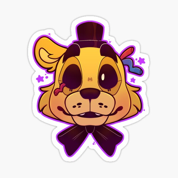 "Five nights at freddys golden freddy" Sticker for Sale by ...