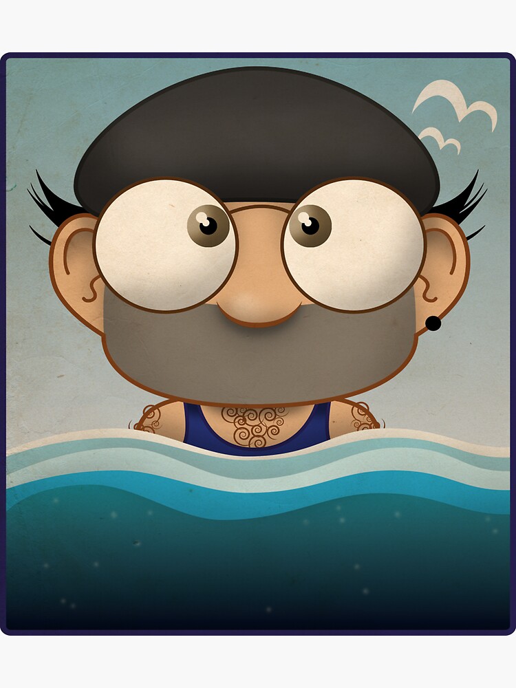 "LUCIO" Sticker for Sale by SpagoArt | Redbubble