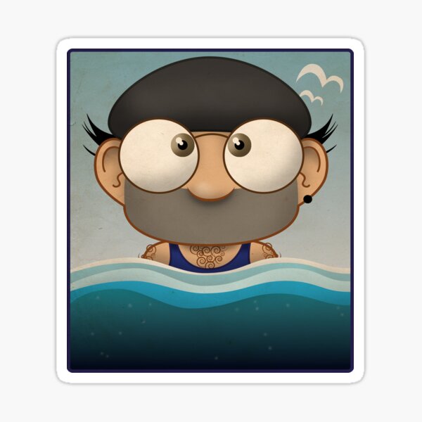 "LUCIO" Sticker for Sale by SpagoArt | Redbubble