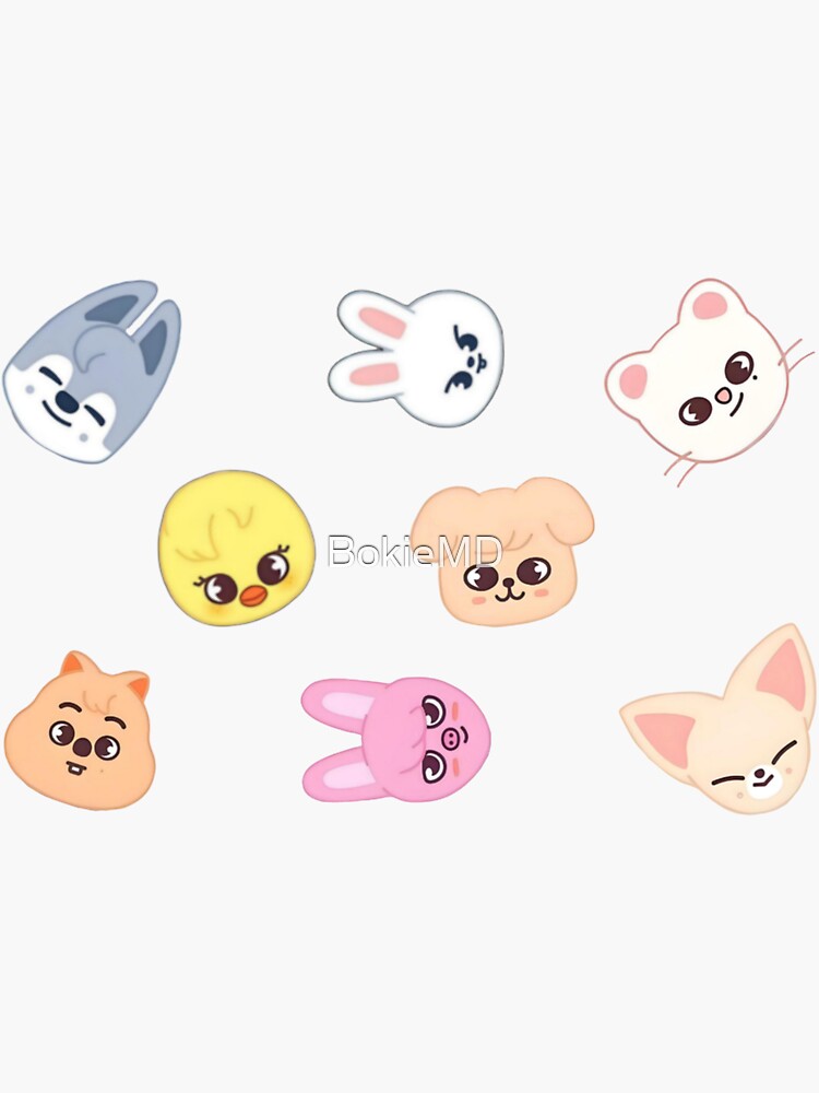"BBOKARI SKZOO, STRAY KIDS FELIX" Sticker by BokieMD | Redbubble