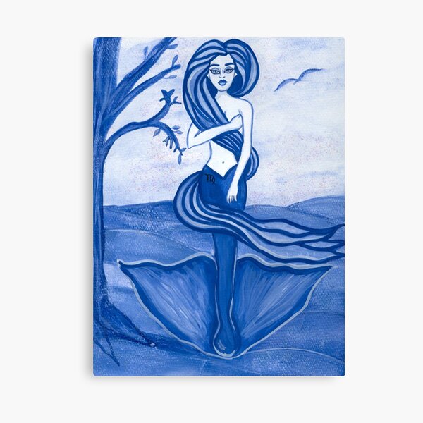 "Astrology Zodiac Mermaid Virgo Watercolor Fantasy Art by Laurie Leigh ...