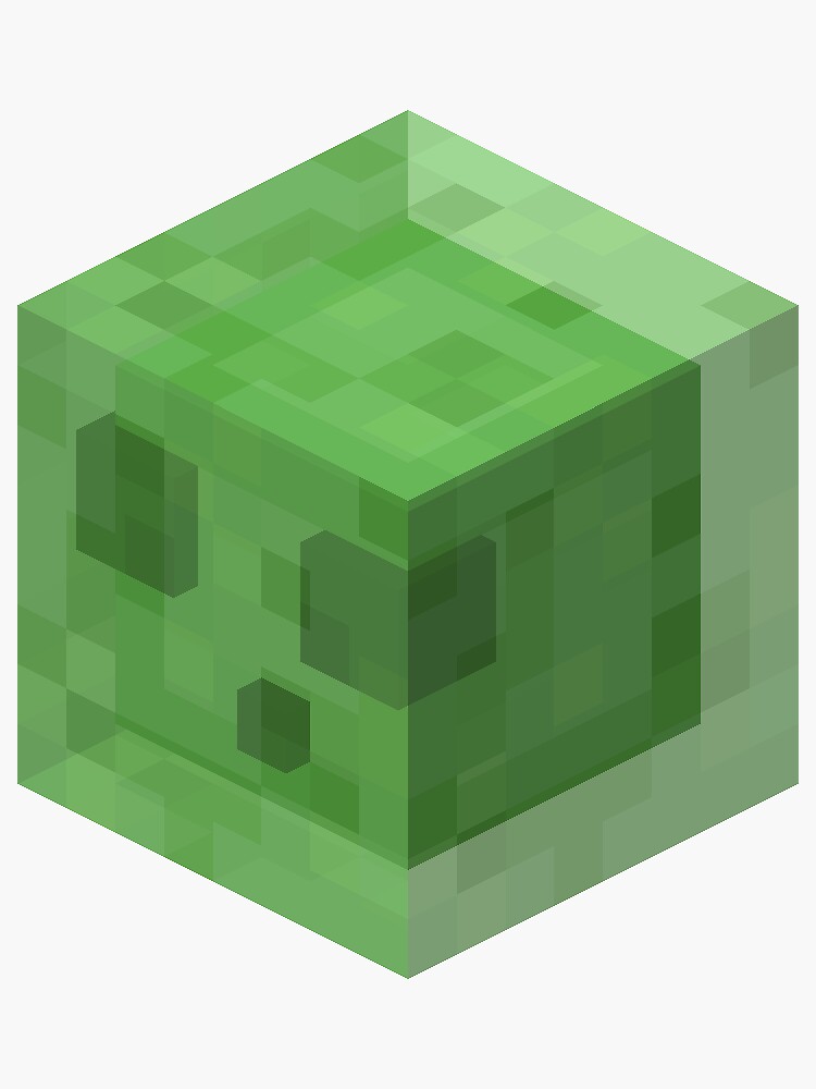 "Minecraft slime" Sticker for Sale by HongJoongsWig | Redbubble
