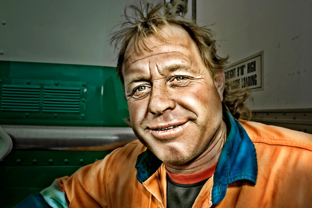 "Trucker Tim." by Mick Smith | Redbubble