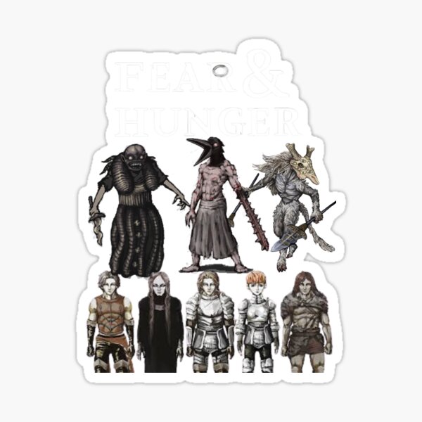 "Fear and Hunger" Sticker for Sale by EcoInkSpace | Redbubble