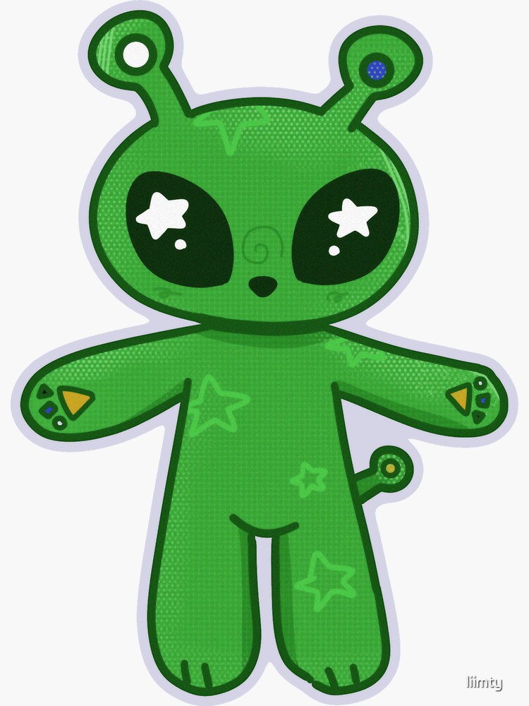 "Alien Stand" Sticker for Sale by liimty | Redbubble