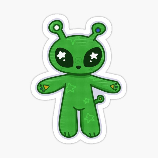 "Alien Stand" Sticker for Sale by liimty | Redbubble