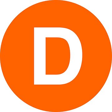 "NYC D Train Subway Logo" Sticker for Sale by Oak-Designs | Redbubble