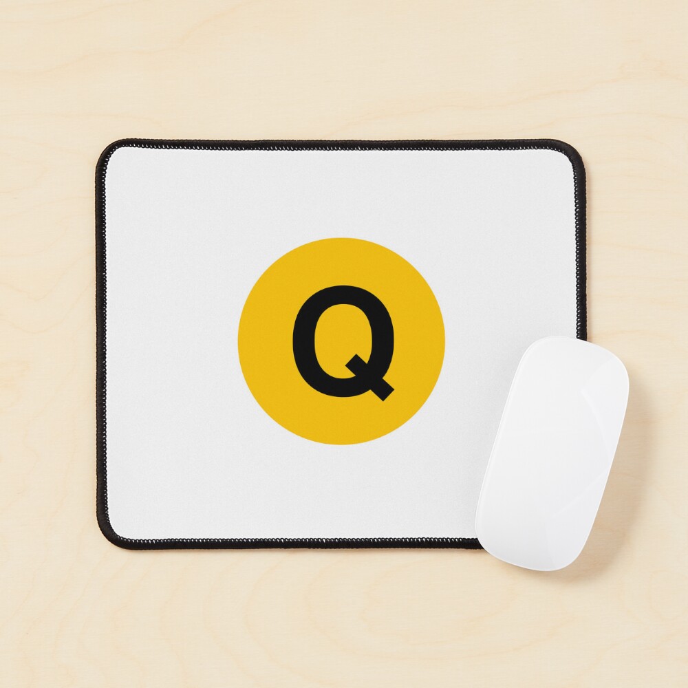 "NYC Q Train Subway Logo" Sticker for Sale by Oak-Designs | Redbubble