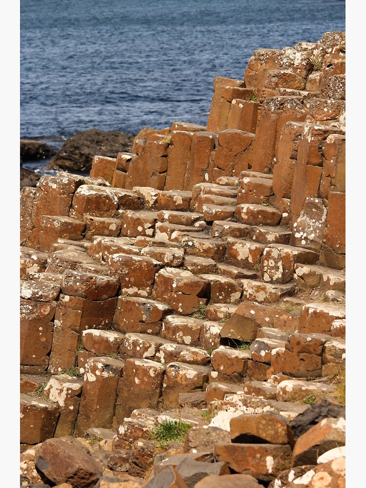 "Giants Causeway Basalt Coastline" Sticker for Sale by eddiebarronshop ...