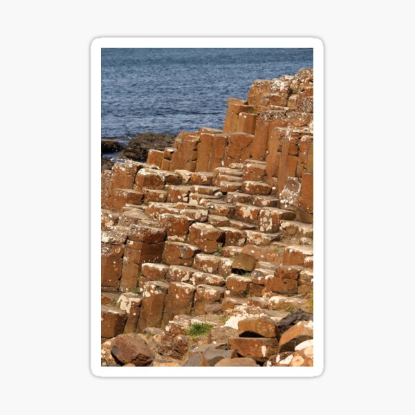 "Giants Causeway Basalt Coastline" Sticker for Sale by eddiebarronshop ...