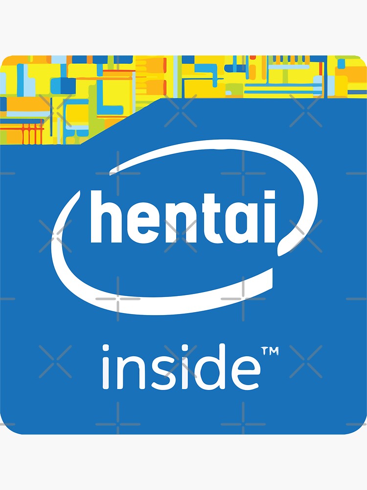 "hentai inside hentai weeb " Sticker for Sale by LordLewd | Redbubble
