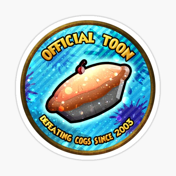 "Toontown - Official Toon" Sticker for Sale by BluDragoArts | Redbubble