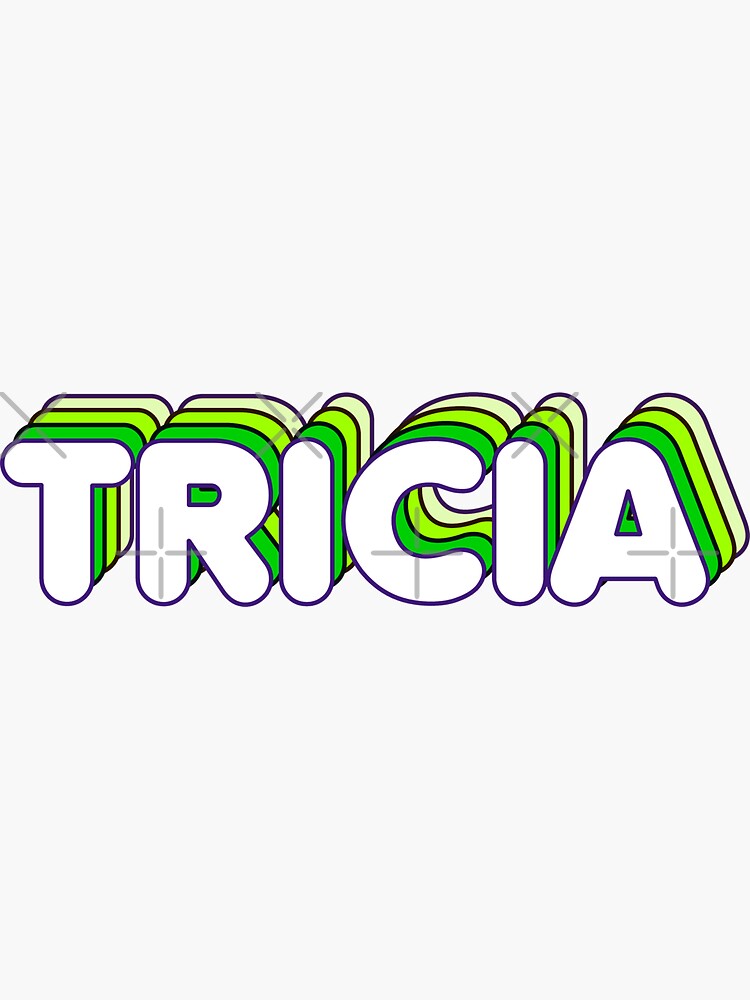 "Green Layers Tricia Name Label " Sticker for Sale by NormadWorld ...