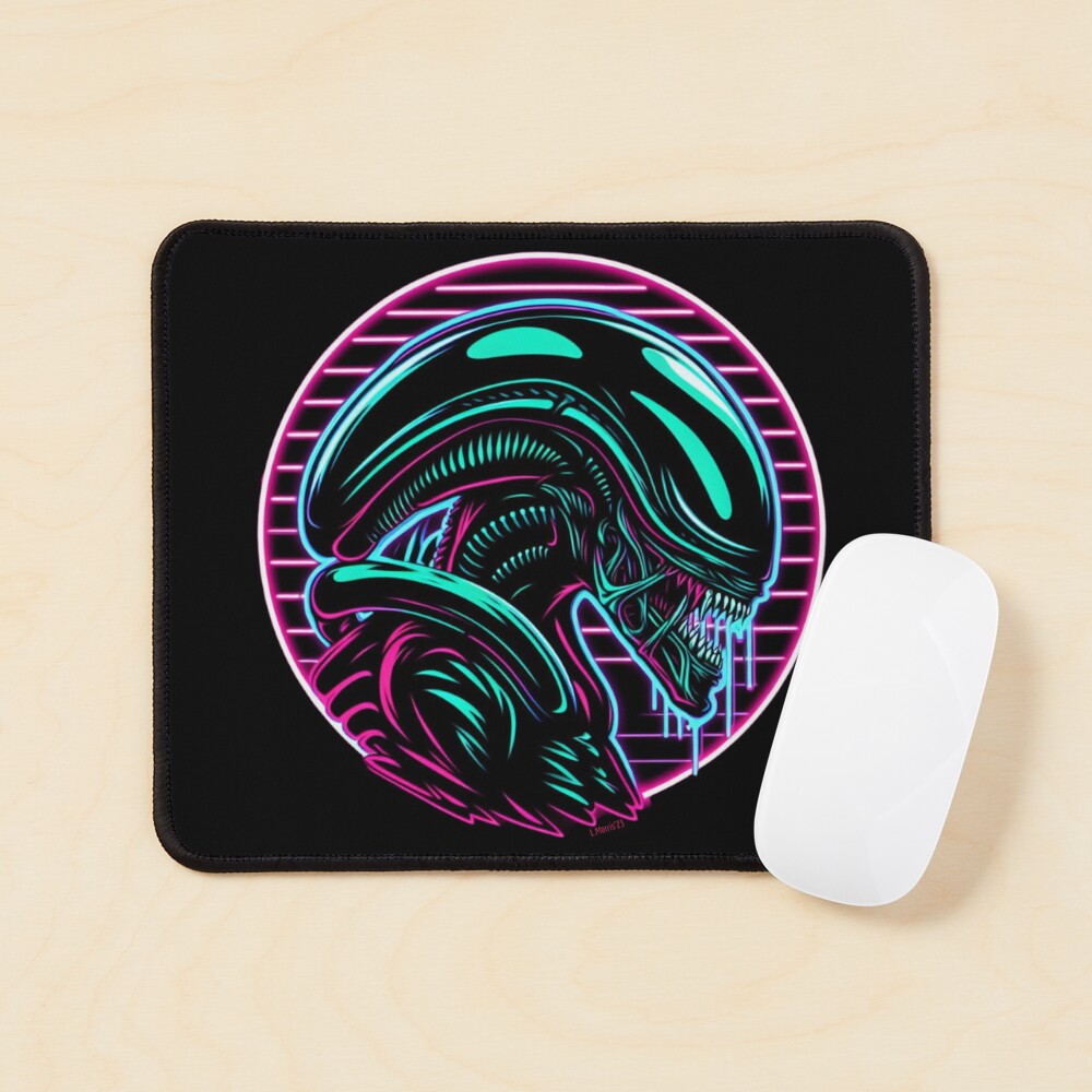 "Neon Xenomorph " Sticker for Sale by GhostMachine13 | Redbubble