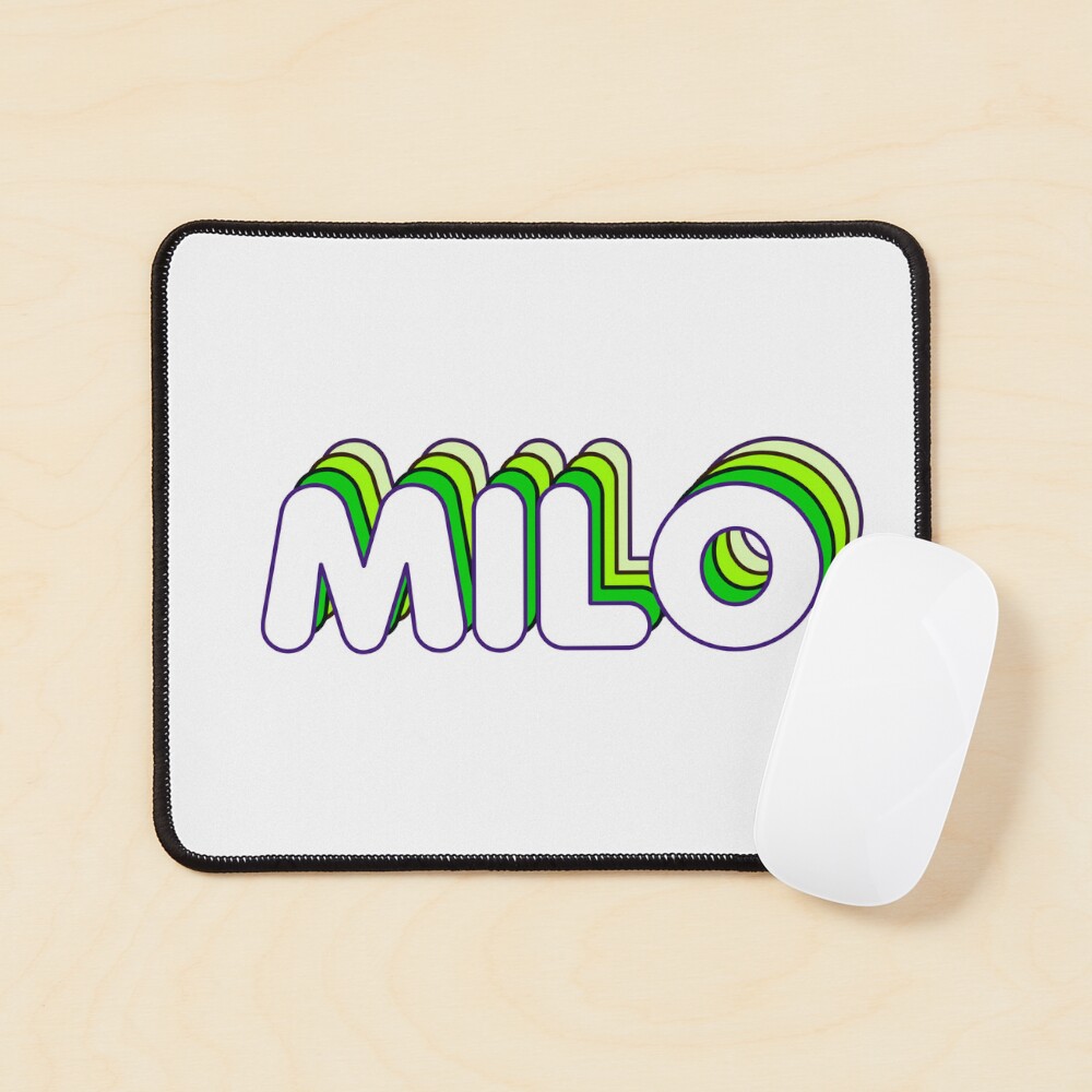 "Green Layers Milo Name Label" Sticker for Sale by NormadWorld | Redbubble