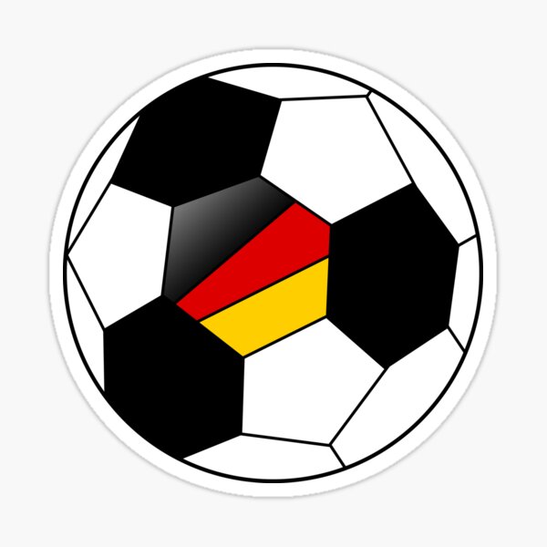 "German Soccer Ball - German Football - German Flag" Sticker for Sale ...
