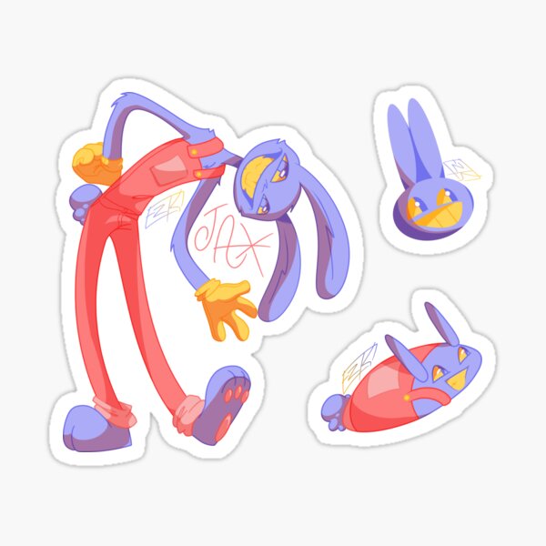 "JAX STICKER PACK - THE AMAZING DIGITAL CIRCUS" Sticker for Sale by ...