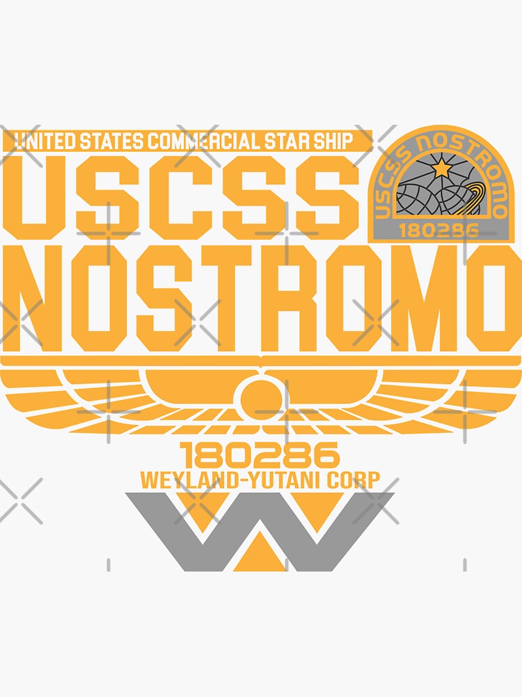 Sticker for Sale mit "USCSS Nostromo" von EduArt82 | Redbubble