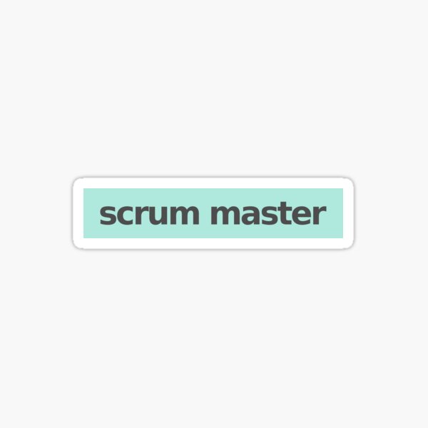 Scrum Master Stickers | Redbubble