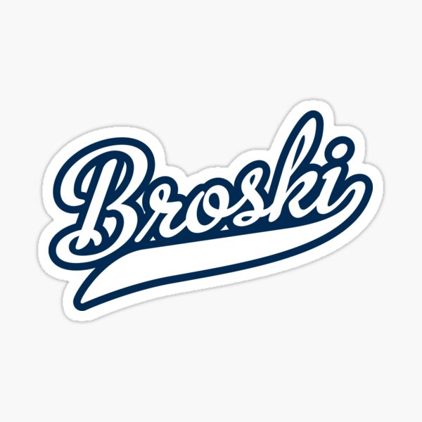 "Broski Script" Sticker for Sale by gstrehlow2011 | Redbubble