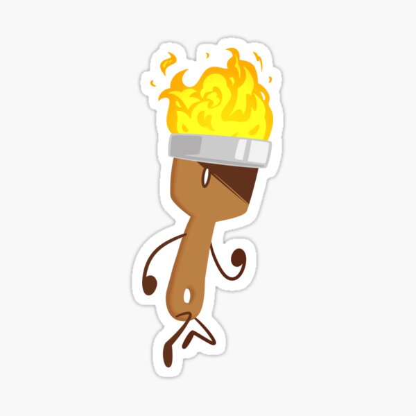 "Paintbrush (Inanimate Insanity)" Sticker for Sale by PuppyRelp | Redbubble