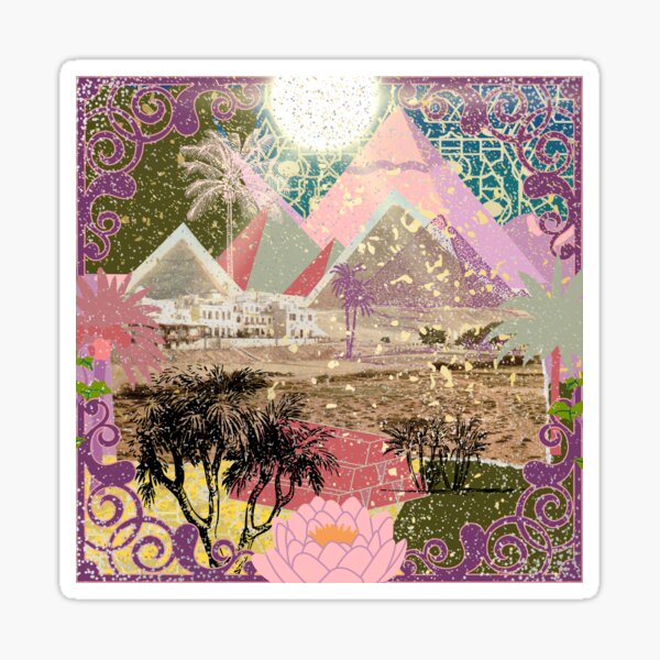 "Ancient Egyptian Pyramids Art, archeology and voyage in Cairo" Sticker ...