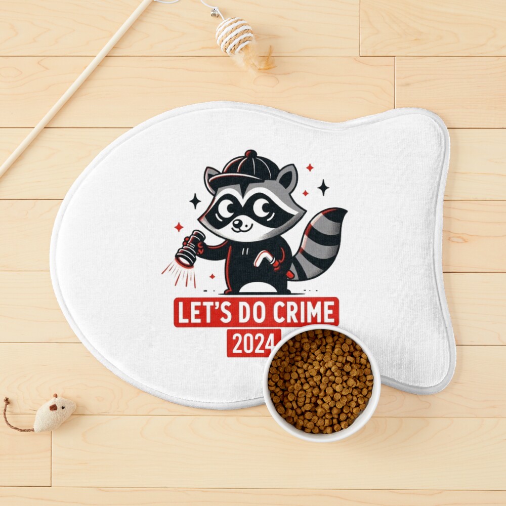 "Lets Do Crime, Raccoon" Sticker for Sale by curvanho | Redbubble