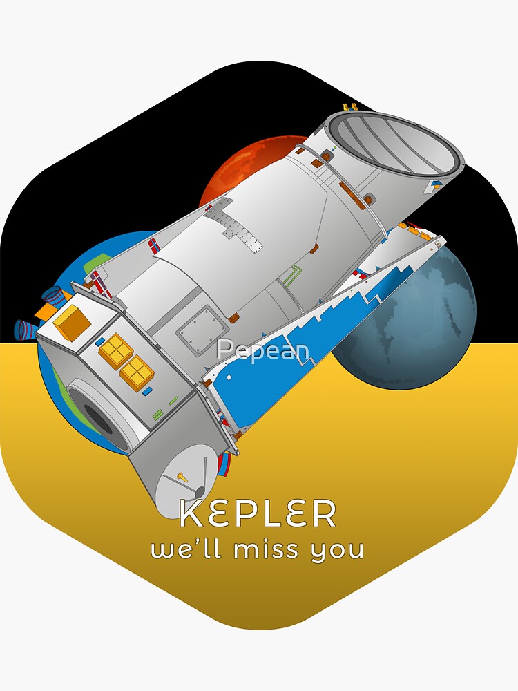 "Kepler, we will miss you" Sticker by Pepean | Redbubble