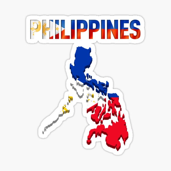 "Philippine World Map" Sticker for Sale by photocatphoto | Redbubble