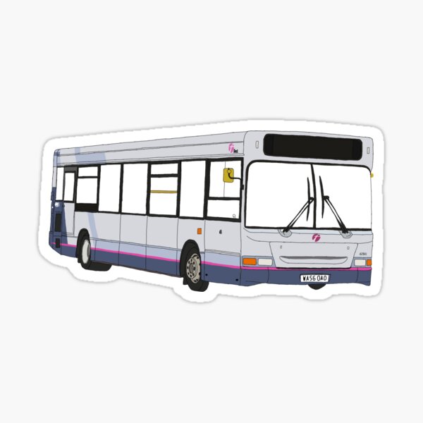 "First bus Dennis Dart" Sticker for Sale by JayMainLine58 | Redbubble