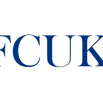 "FCUK" Sticker for Sale by annesblueart | Redbubble