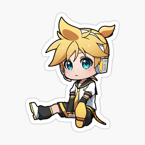 VOCALOID】Kagamine Len #001" Sticker for Sale by Giddy-Cat | Redbubble
