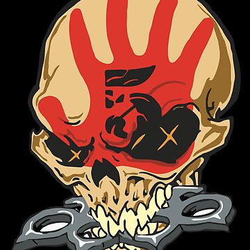 "Skull Bite The Knuckle" Sticker for Sale by perijun | Redbubble