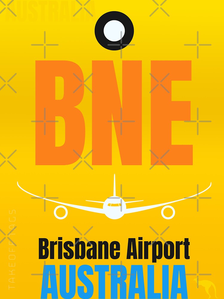 "BNE Brisbane airport" Sticker for Sale by Aviators | Redbubble