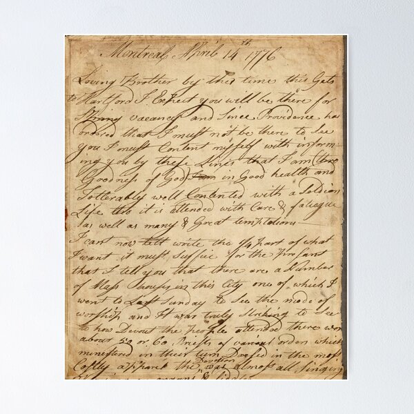 "Colonial Handwriting" Poster for Sale by jeastphoto | Redbubble