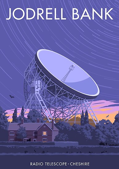 "Jodrell Bank Radio Telescope" Poster by smillership | Redbubble