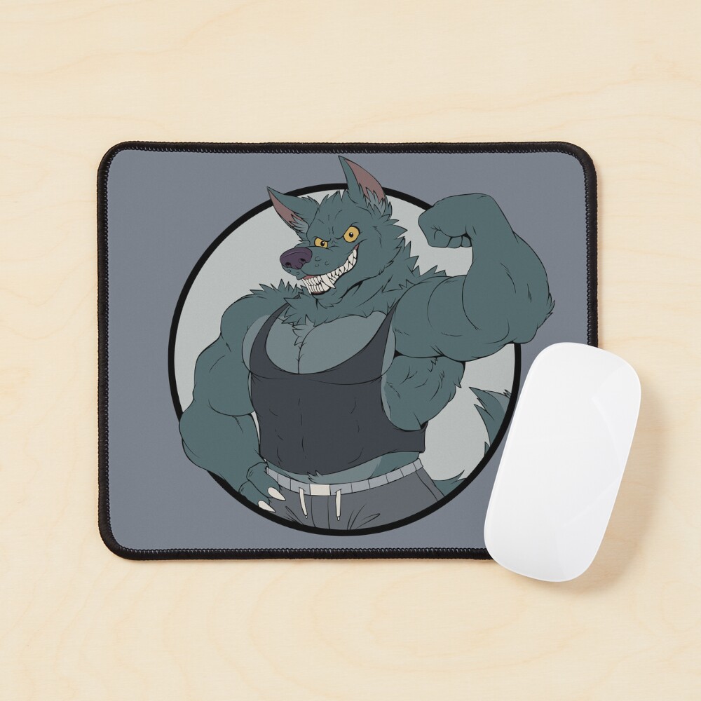 "Gym Werewolf Male (no txt)" Sticker for Sale by Teaselbone | Redbubble
