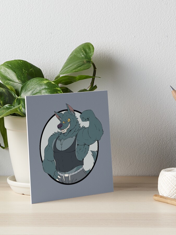 "Gym Werewolf Male (no txt)" Art Board Print for Sale by Teaselbone ...